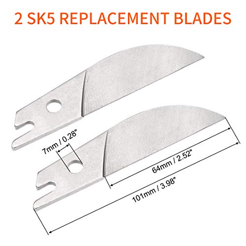 GARTOL Multi Angle Miter Shears Cutter, Multifunctional Trunking Shears For Vinyl Wood Molding Trim, Adjustable at 45 To 120 Degree with Replacement SK5 Blades