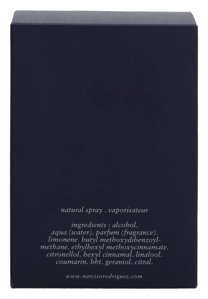 Narciso Rodriguez Him Bleu Noir Eau de Toilette Spray for Men, 3.3 Ounce
