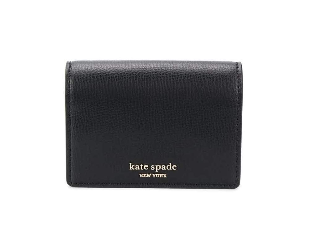 Kate Spade Ladies Black Leather Sylvia Mini Key Ring Wallet