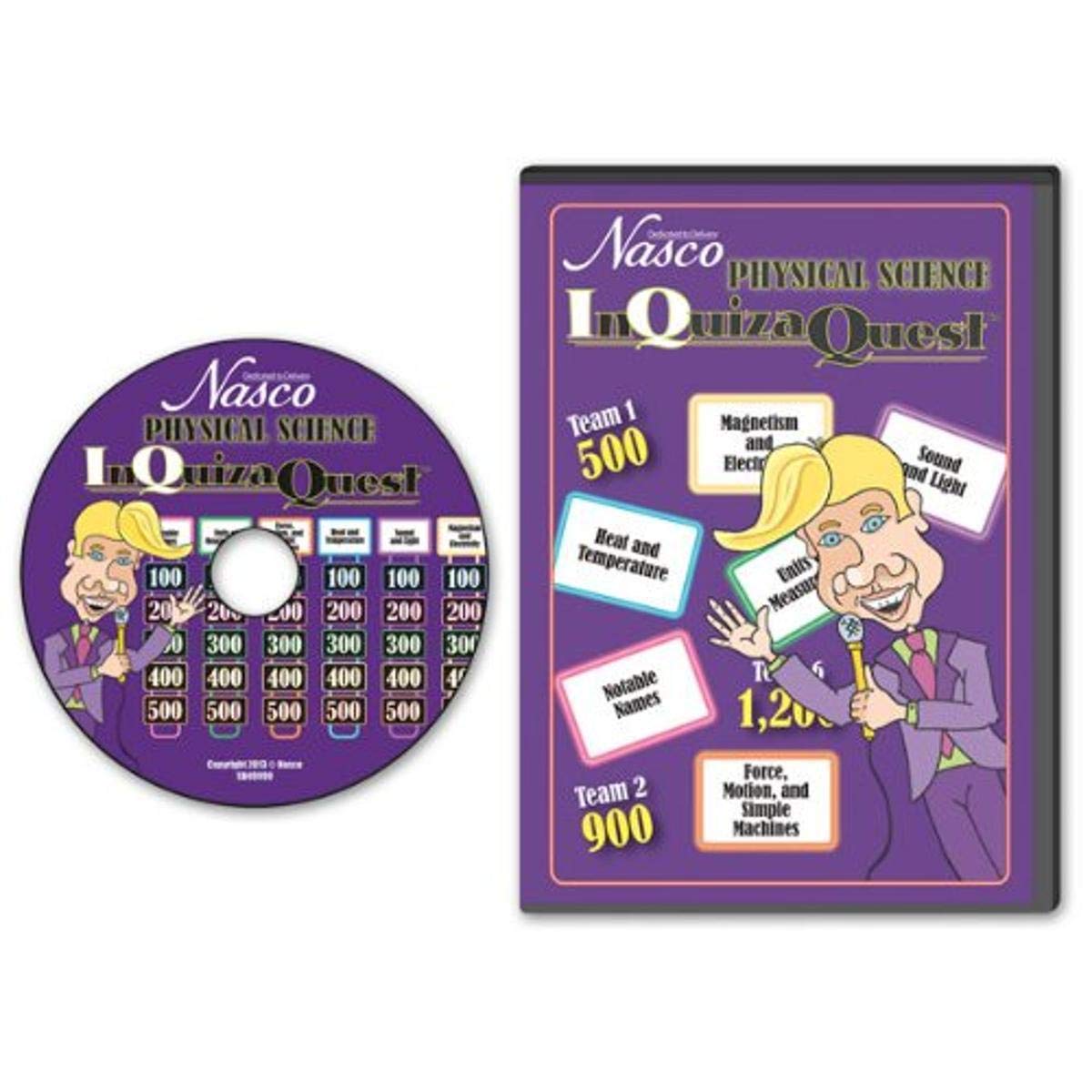Nasco SB49990 InQuizaQuest Interactive Game Show Style CD-ROM, Physical Science
