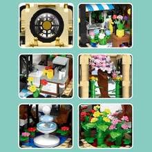General Jim's Botanical Gardens City Streetview Building Blocks Set - Modular Creator Set with Lights Compatible with Major Brands