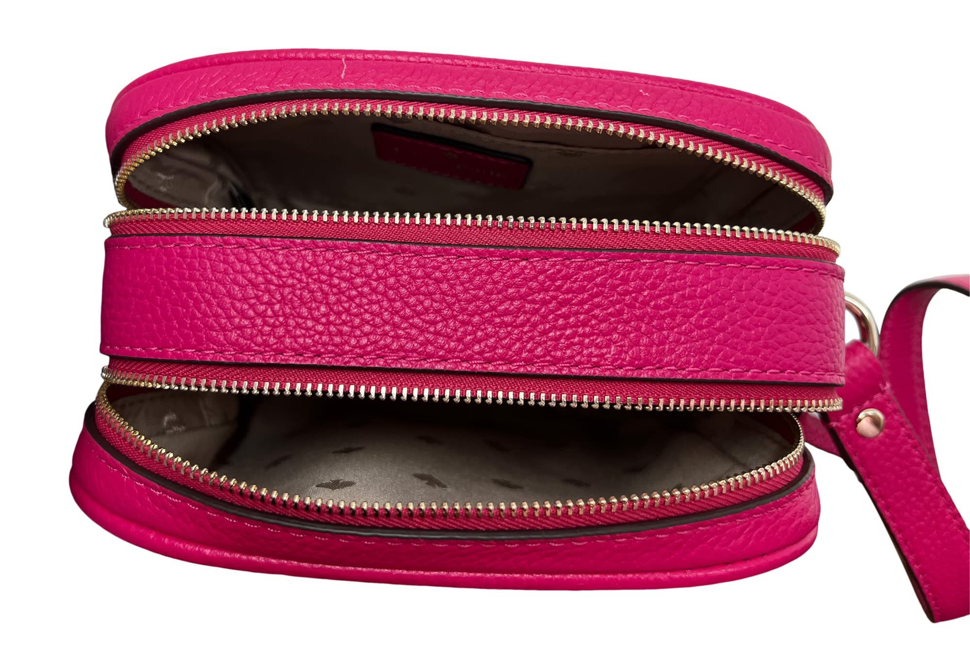 Kate Spade New York Mulberry Street Pyper Pebbled Leather Crossbody Shoulder Bag, Pink Ruby