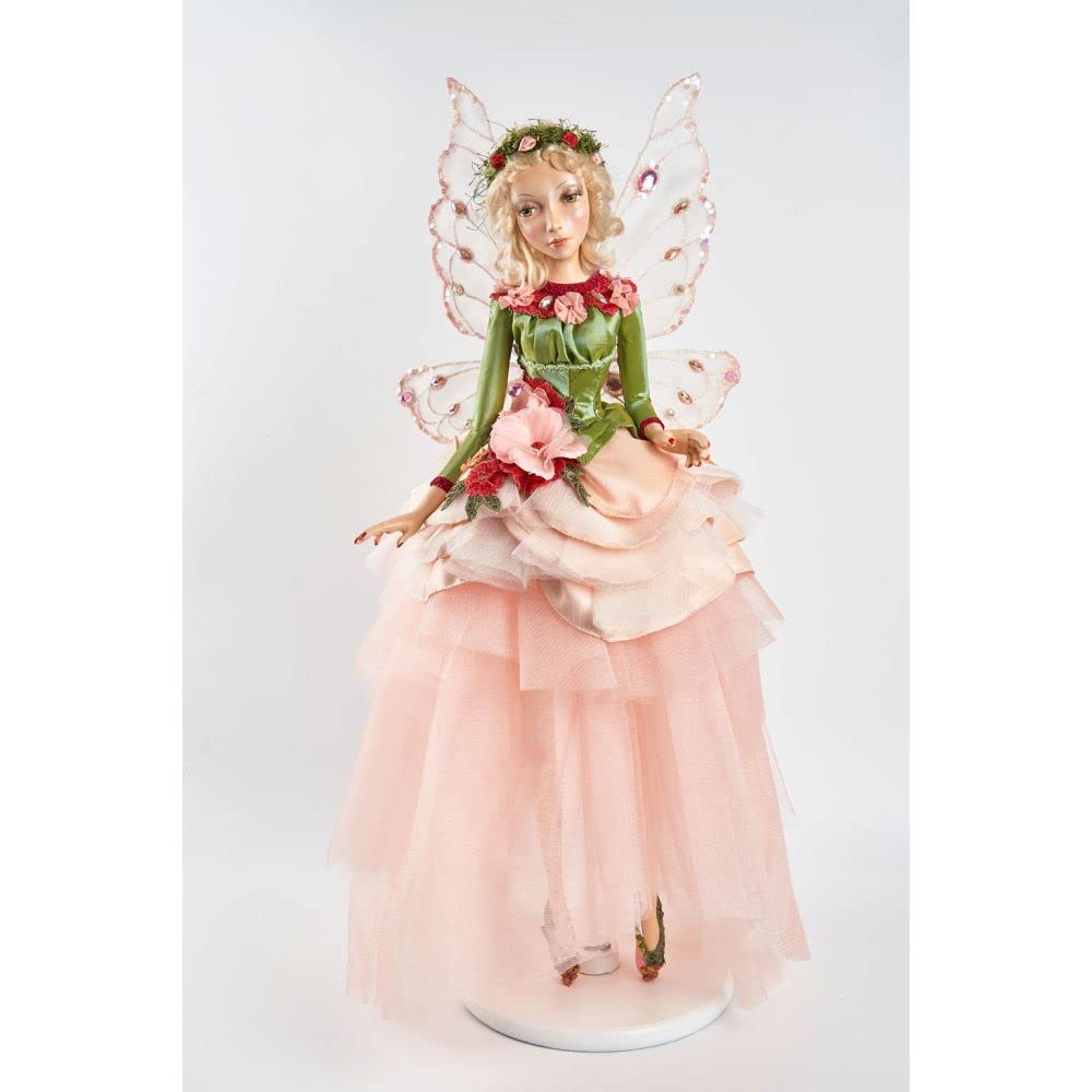 Katherine's Collection Enchanted Garden 2022 Flora Fairy Doll 32" Green Resin