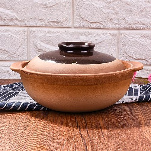 Casserole with Lid Chinese Clay Pot Japanese Clay Pot Korean Stone Pot Ceramic Cooking Pot Earthen Pot Stew Pot with Lid Family Restaurant Pot
