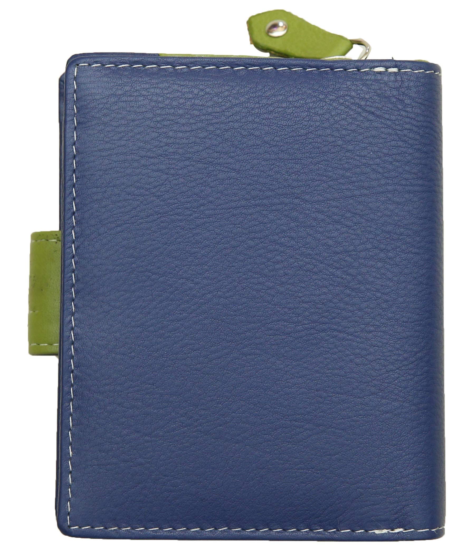 Felda RFID Genuine Leather Ladies Purse Wallet 14 Credit Card Slots & Coins Compartment