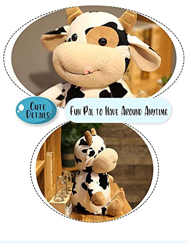 Generic Cow Plush Toy,16 inch Stuffed Animal Throw Plushie Pillow Doll,Soft Fluffy Friend Hugging Cushion-Present for Every Age and Occasion