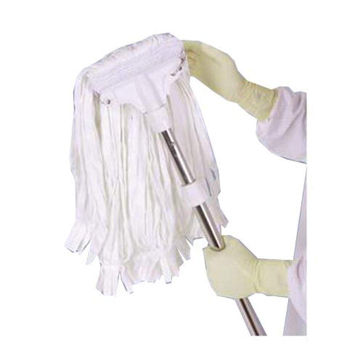 CONTEC EL-MOP White Textured Knit Polyester Tube IR Sterile Edgeless Mop with Textured Headband (Pack of 20)