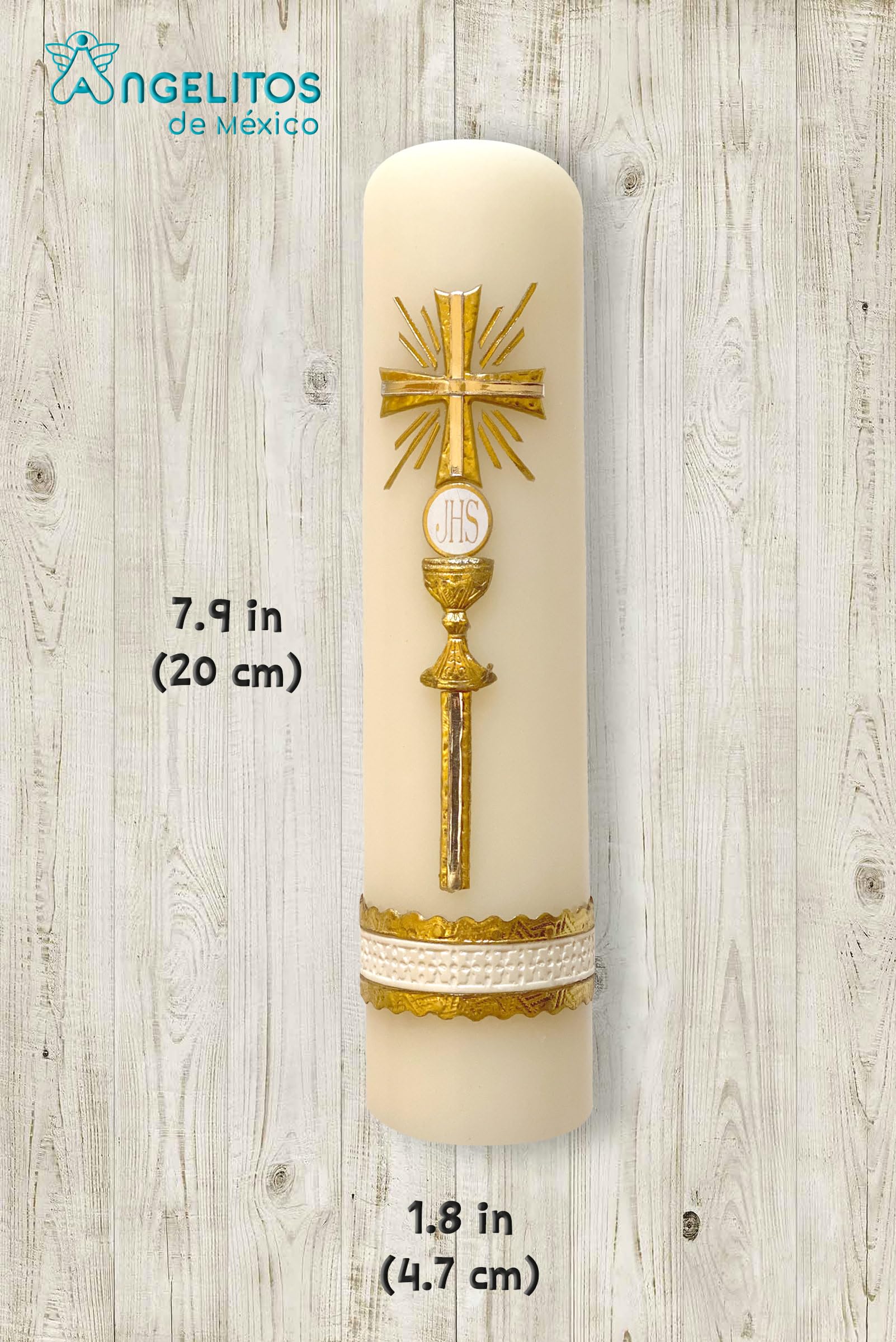 Custody Cross Candle Prayer Mass Jesus Cirio Handmade Vela Custodia