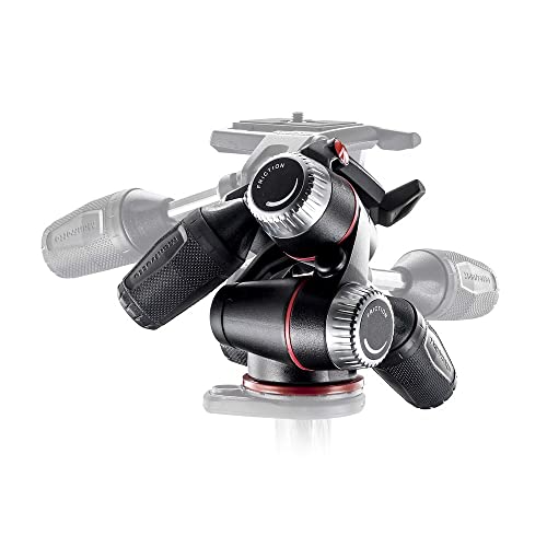 Manfrotto X-PRO 3-Way Tripod Head, for Camera Tripods, Fluid Ball Head, Camera Stabilizer, Photography Accessories for Content Creation, Professional Photography