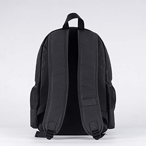 CNLAUKY Gamer Backpack 17 Inch, Anime Backpack Large Capacity Travel Backpacks Light Schoolbag for Boys Girls Camping Hiking (Blue)