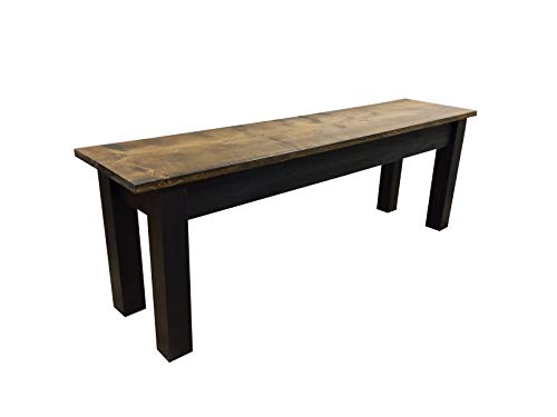 Dark Walnut and Black Bench (36)