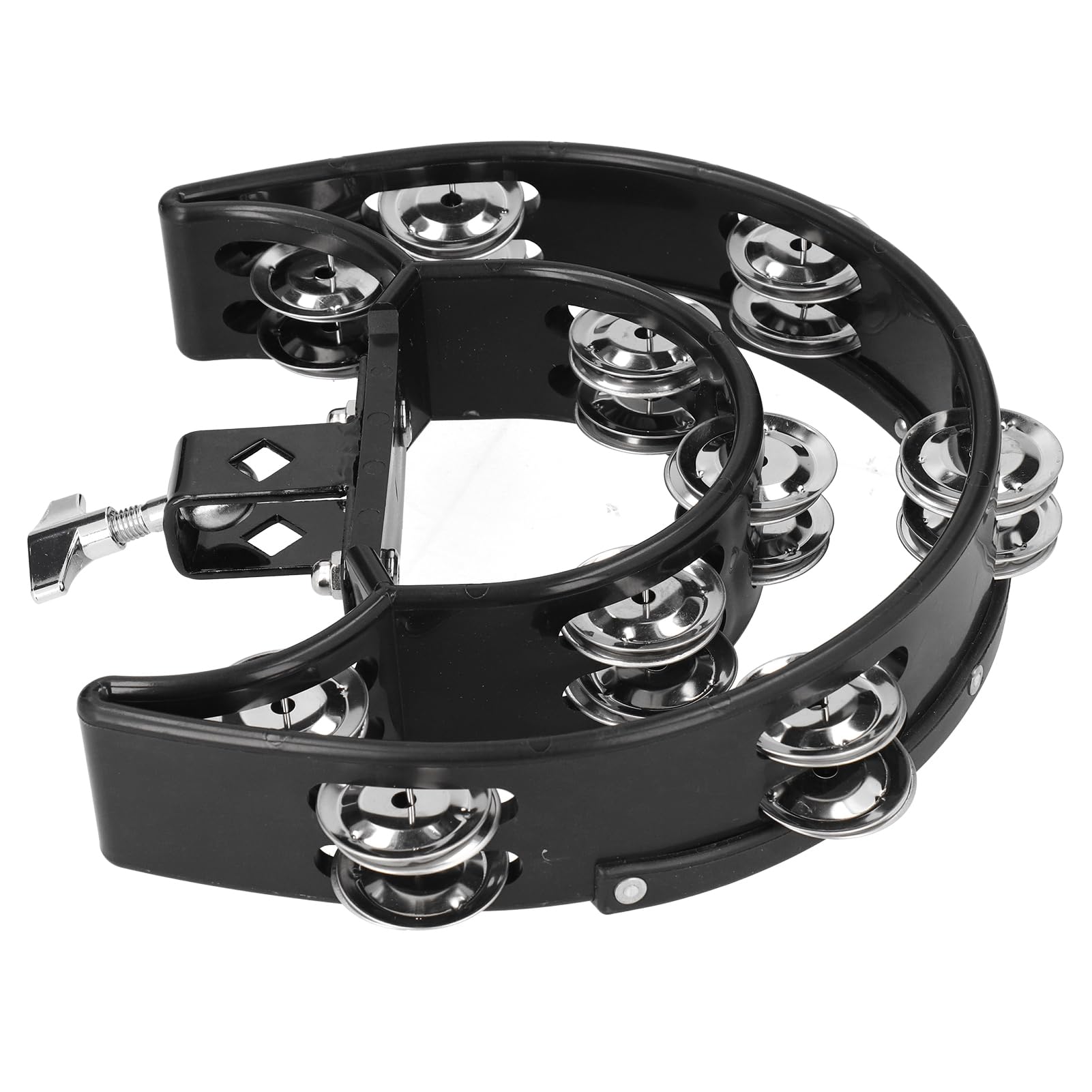 Hi Hat Bell Portable Hi Hat Tambourine for Guitarists for Friends Gathering,Hands on the piano