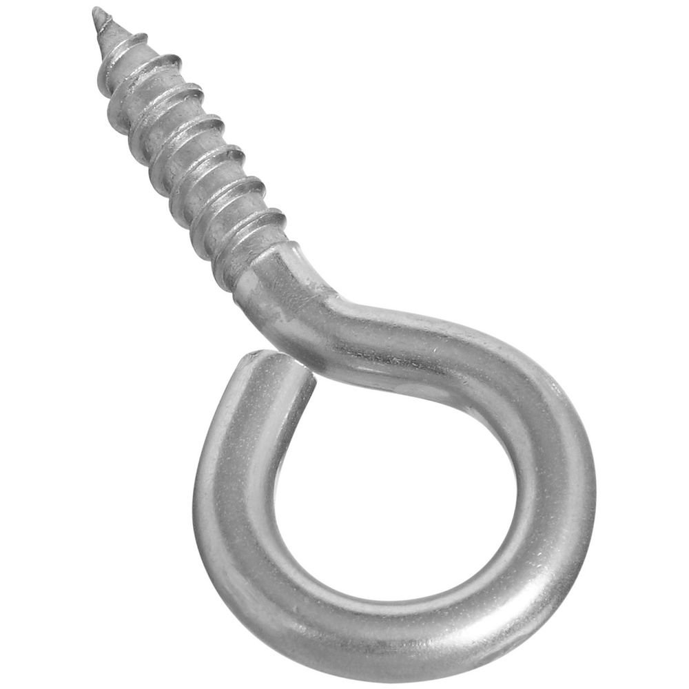 National Hardware N197-160 V2016 Screw Eyes in Stainless Steel, 2 Pack,#4, 2-3/16"