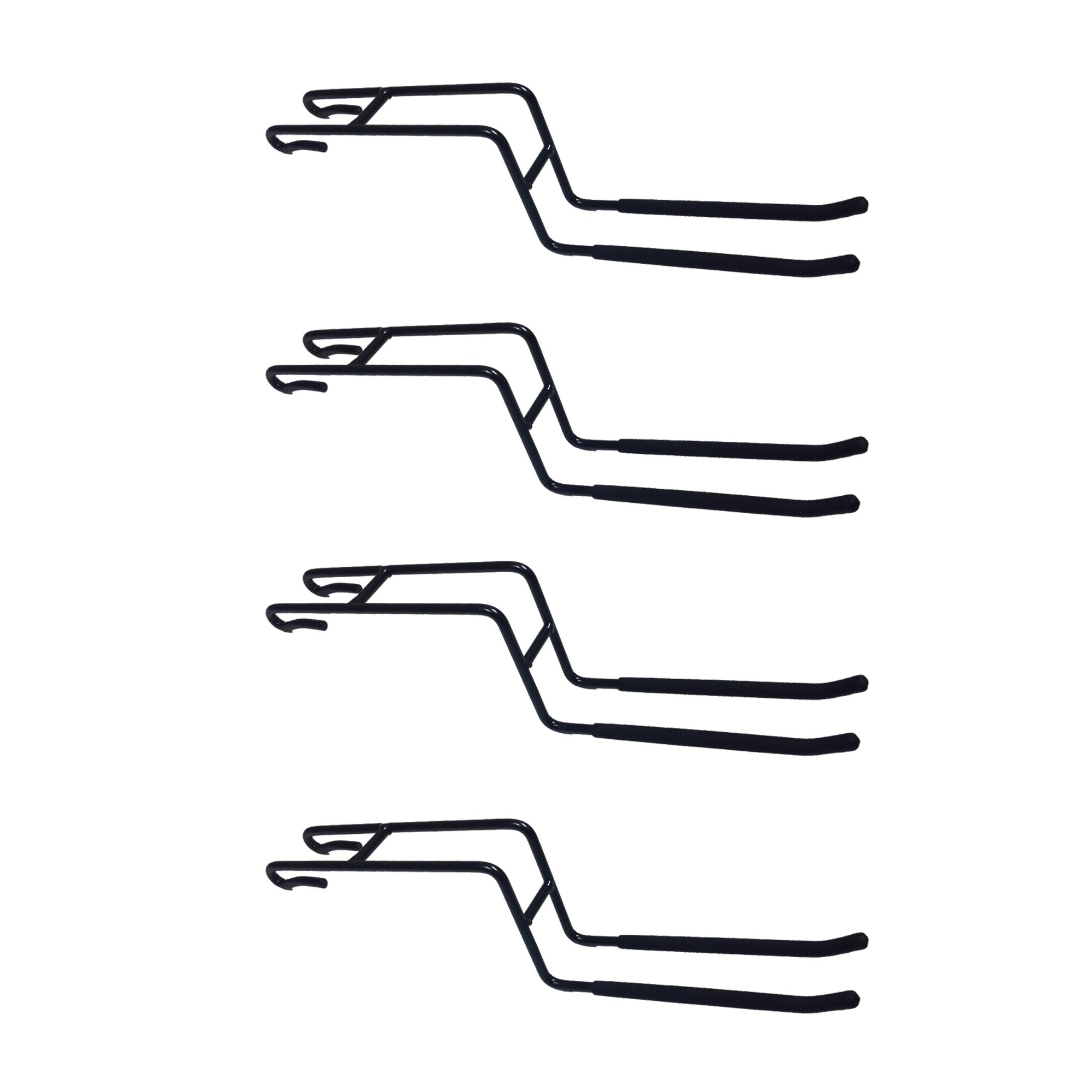Proslat 63024 ProRack Double Side Hook Accessory Pack (4 Pack), Black, 6"