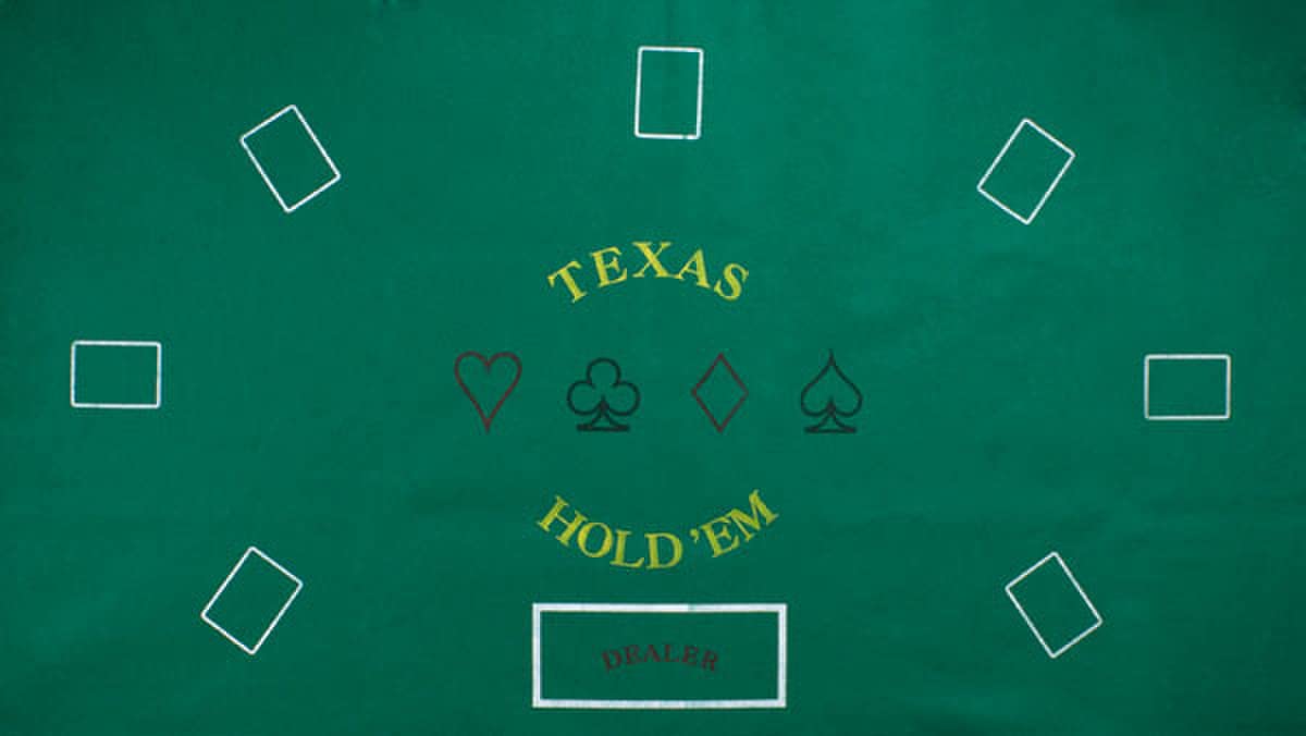 GSE Double Sided 36" x 72" Casino Blackjack and Texas Hold'em Tabletop Felt Layout Mat (Blackjack/Texas Hold'em Layout Mat)