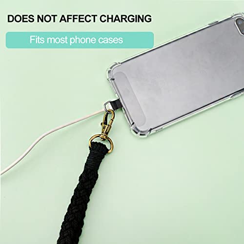 CHIWUTECH Boho Macrame Phone Wrist Strap,Cell Phone Lanyard with Tether Tab,Keychain Wristlet Bracelet Charm for Phone Case, Anti-Loss Phone Chain Accessories for Women