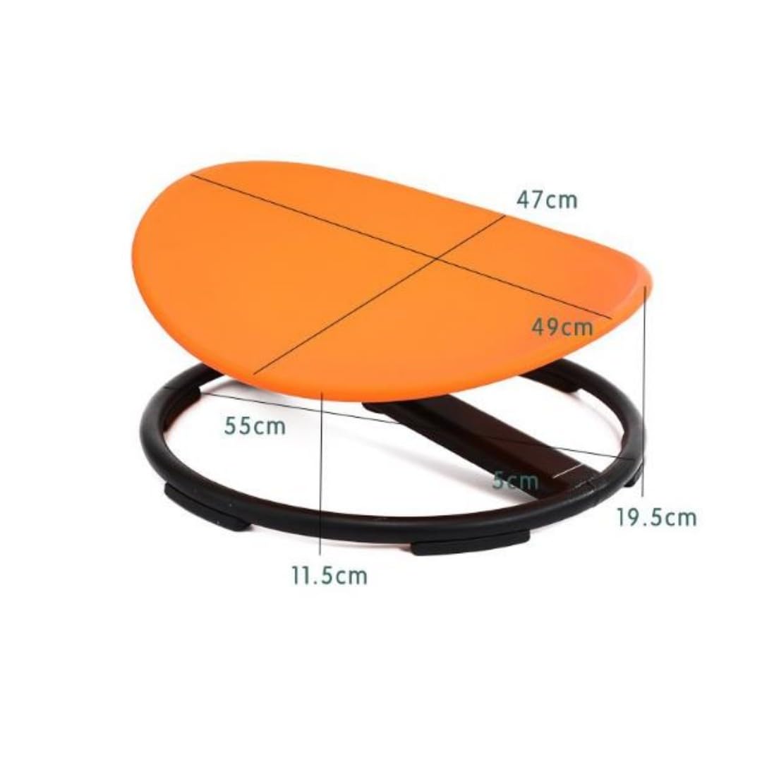 Body Vestibular Balance Training Rotary Table, Household Circular Rotary Chair,Comfortable and Durable Spinning Chair for Autism, Ideal for Sensory Integration Therapy (Green)