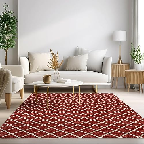 Dalyn Rugs Indoor/Outdoor York YO1 Red Washable 8' x 10'