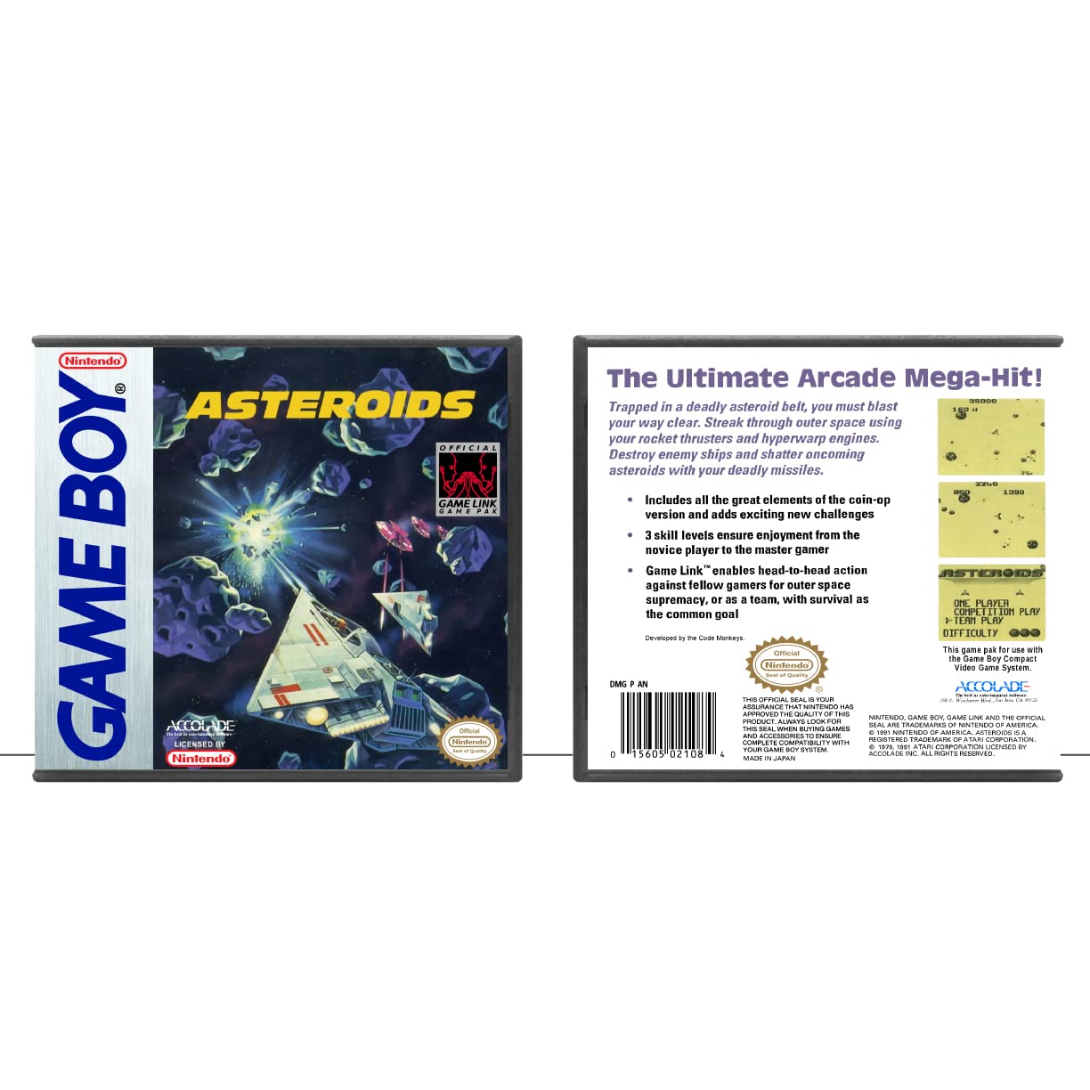 Asteroids | (GB) Game Boy - Game Case Only - No Game