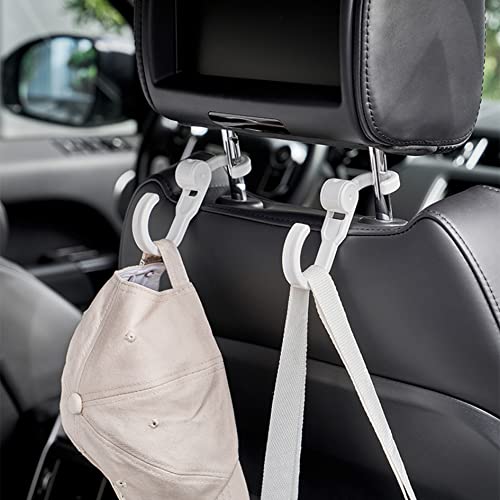 EIKS 6 Sets Rotatable S Shaped Hooks Multi Purpose for Clothes Laundry Bags Towels Door Knobs Shopping Carts