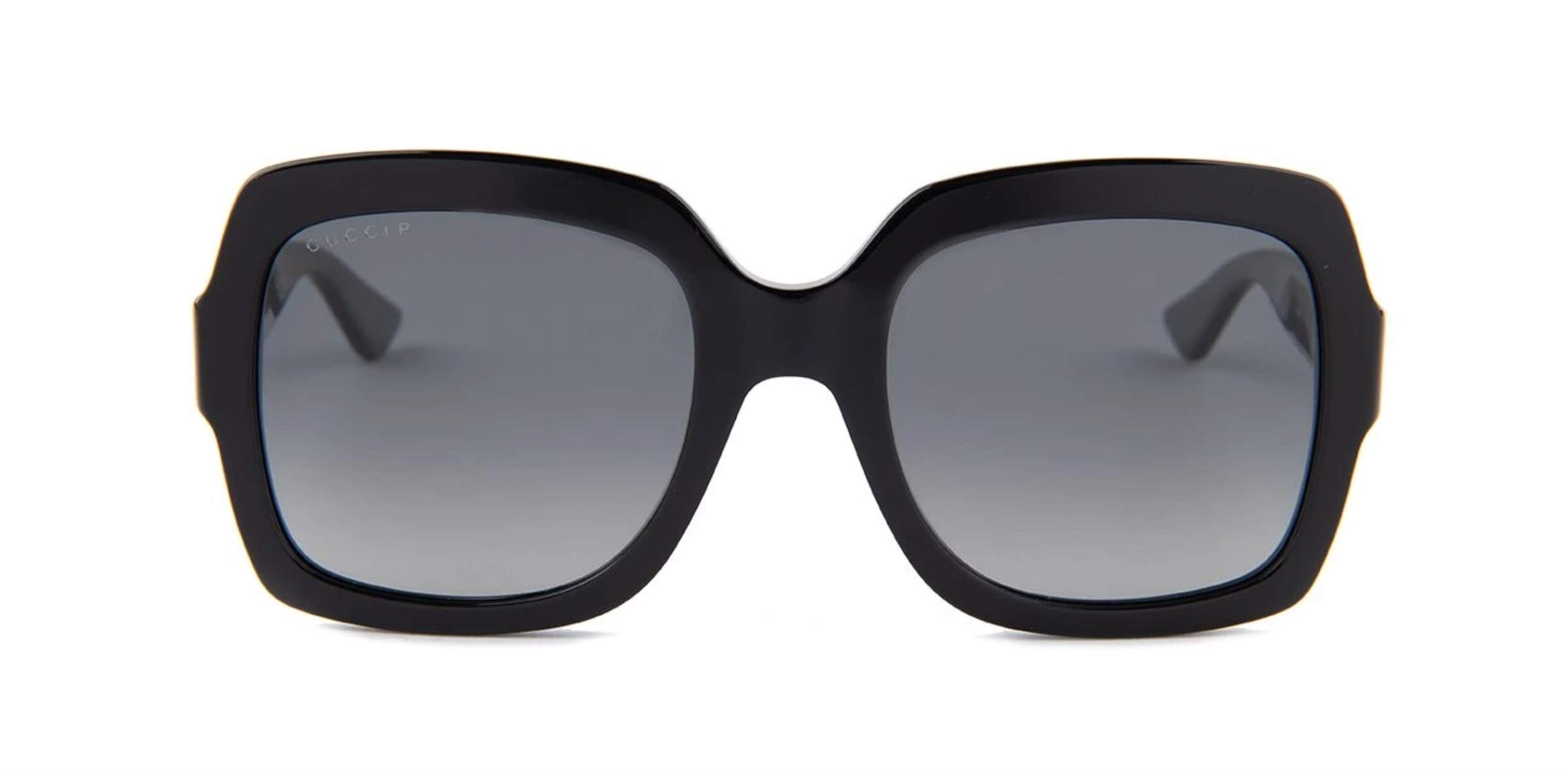 Gucci GG 0036S-011 Sunglasses, Black w/Grey Lens, 54mm