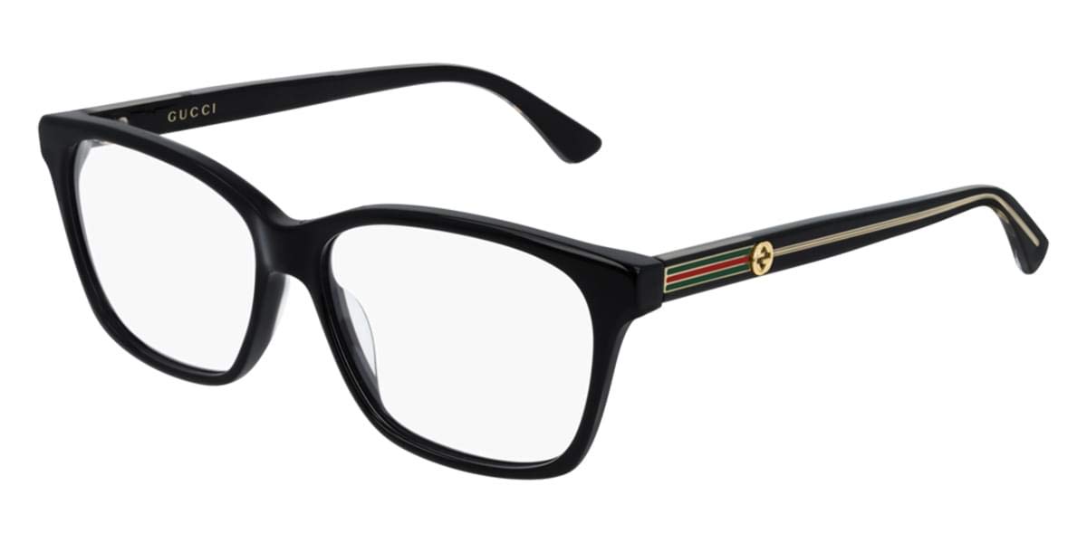 Gucci Women's Eyeglasses Web GG0532O GG/0532/O 001 Black Optical Frame 54mm
