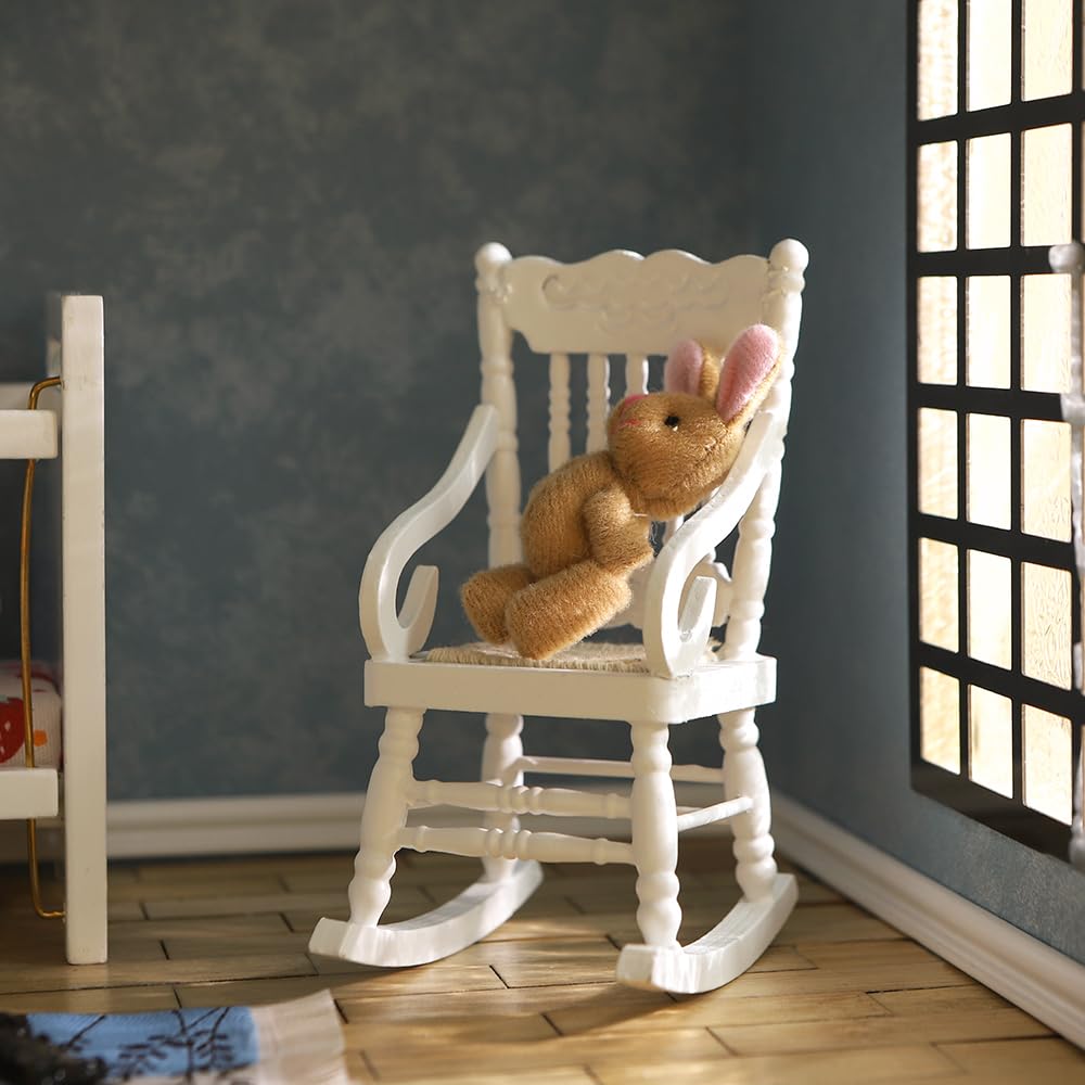 iLAND Miniature Dollhouse Furniture and Accessories for Dollhouse Nursery on 1/12 Scale (Lovely 14pcs)