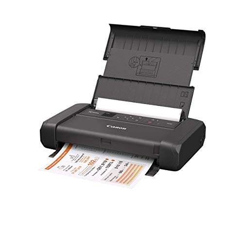 Pixma TR150 Wireless Mobile Printer with Airprint and Cloud Compatible, Black (Renewed) 4167C023 Bundle with Cleaning Cloth