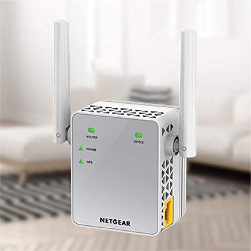 NETGEAR EX3700-100UKS AC750 WiFi Range Extender 802.11n/ac 1-Port Wall-plug External Antennas