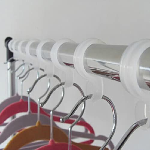 ccHuDE 50 Pcs Plastic Windproof Hanger Hooks Clothes Hanger Buckle Clip Laundry Hanging Hooks Closet Rod Hanging Tool for Drying Rack