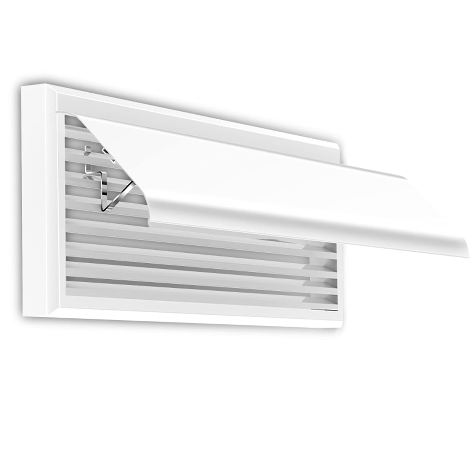 FhonLee Adjustable Air-Conditioning Air Deflector, Air Conditioning Air Outlet Anti-Direct Blowing Baffle Wind Guide Cover for Home/Office/Office Buildings (White - 15.75 x 7.88 Inch)