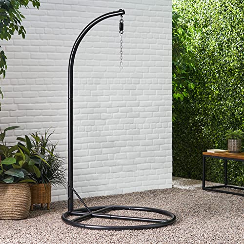 Christopher Knight Home 317946 Briggs Hanging Chair Stand, Black