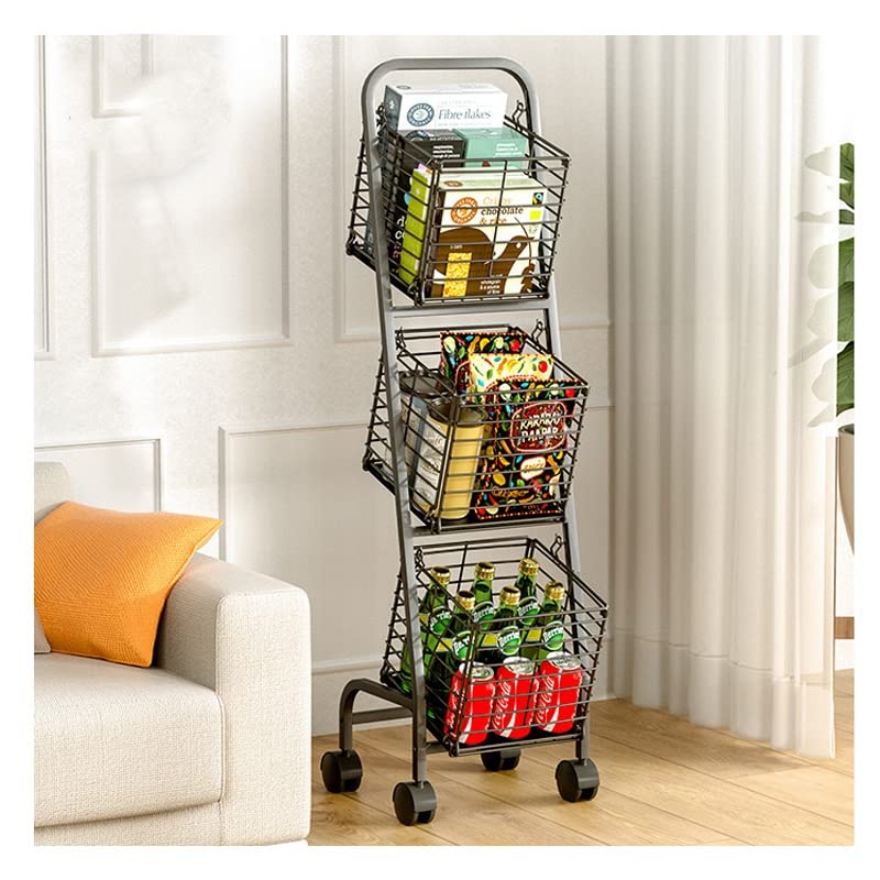 BHVXW Kitchen Shelf Vegetable Rack Multilayer Detachable Organize Snack Basket