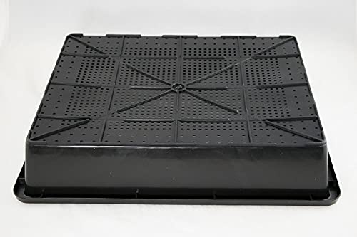 Calibonsai 2 x Black Plastic Tray for Propagation, Bonsai Forest/Group Planting 15"x 12"x 3"
