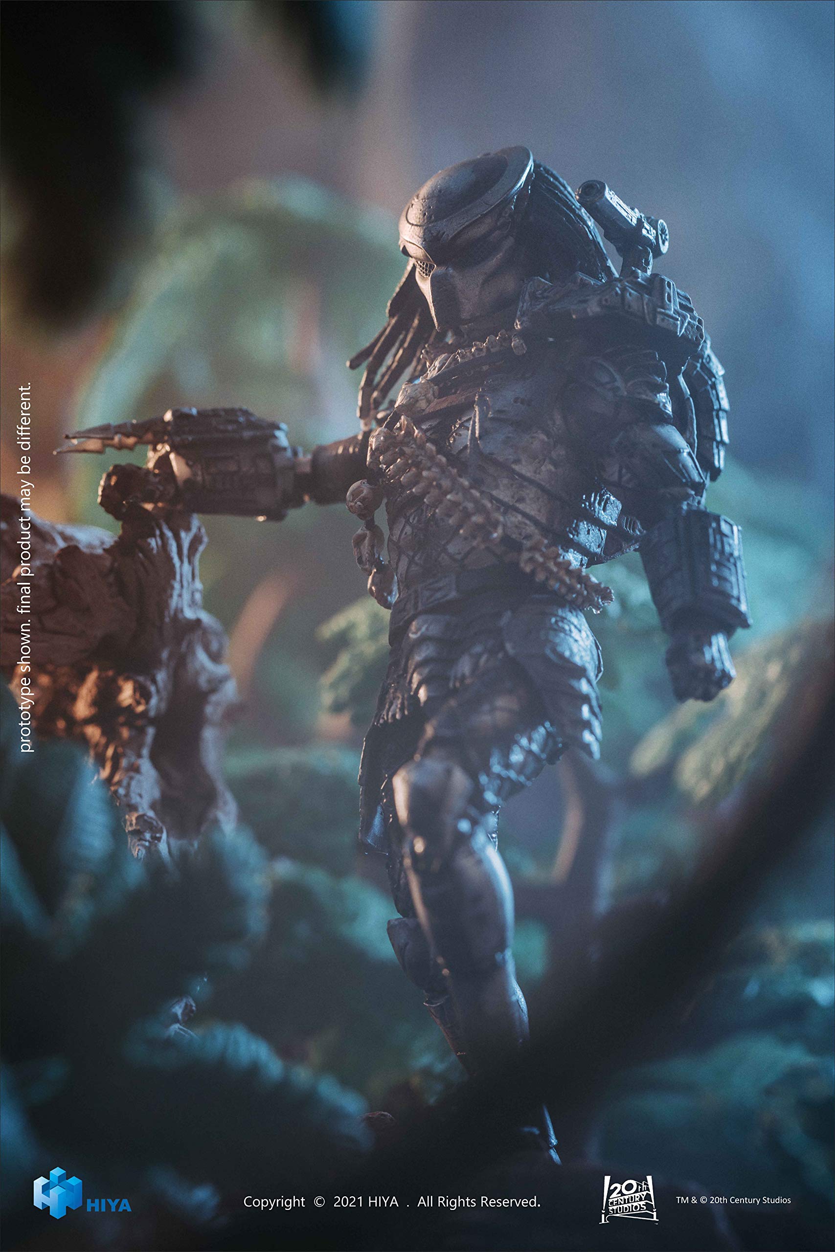 Hiya Toys Predator: Jungle Predator (Version 2) 1:18 Scale Action Figure, Multicolor