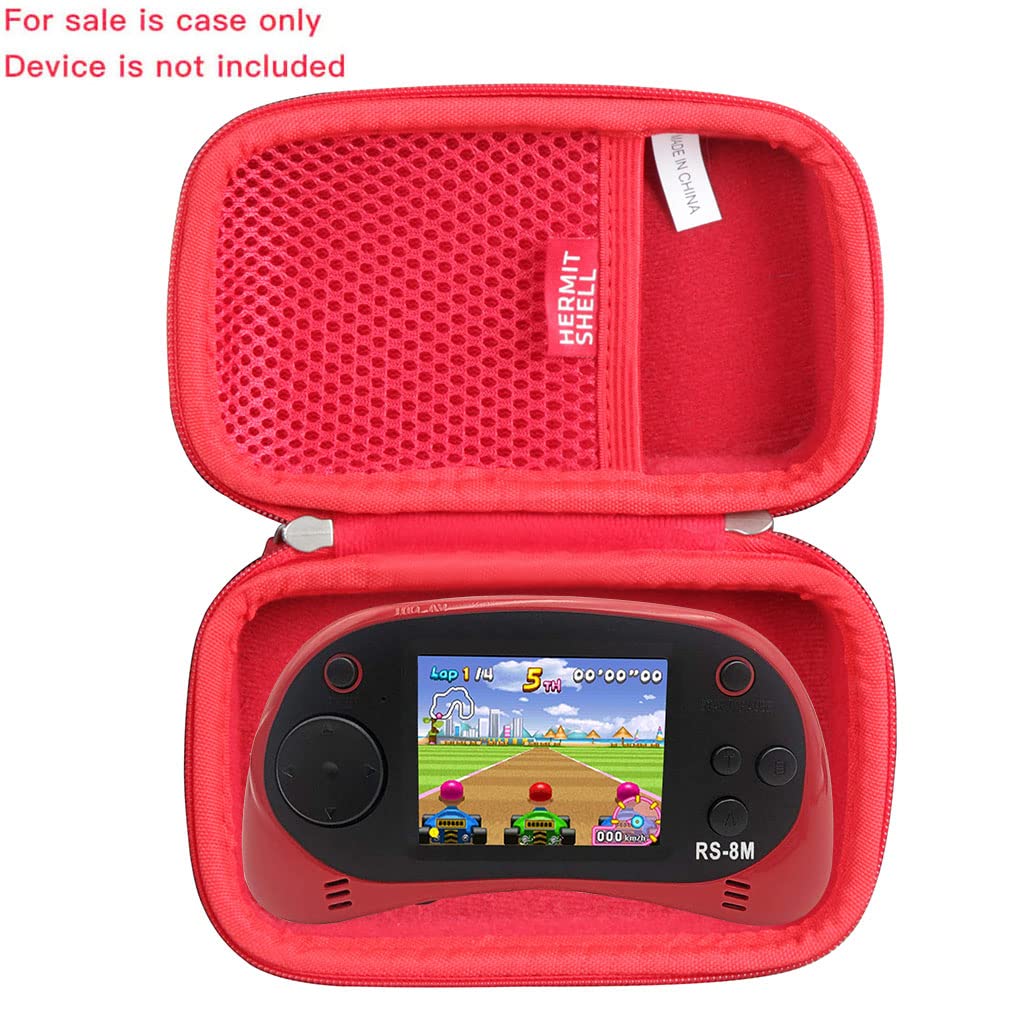 Hermitshell Travel Case for EASEGMER Kids Handheld Game Portable Video Game Player (Red)