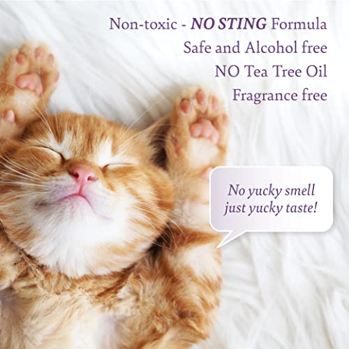 Cat and Kitten Scratch Spray Deterrent - Pet Repellent Spray for Cats & Kittens - Non-Toxic Indoor Anti Cat Scratching Formula - BLUECARE LABS