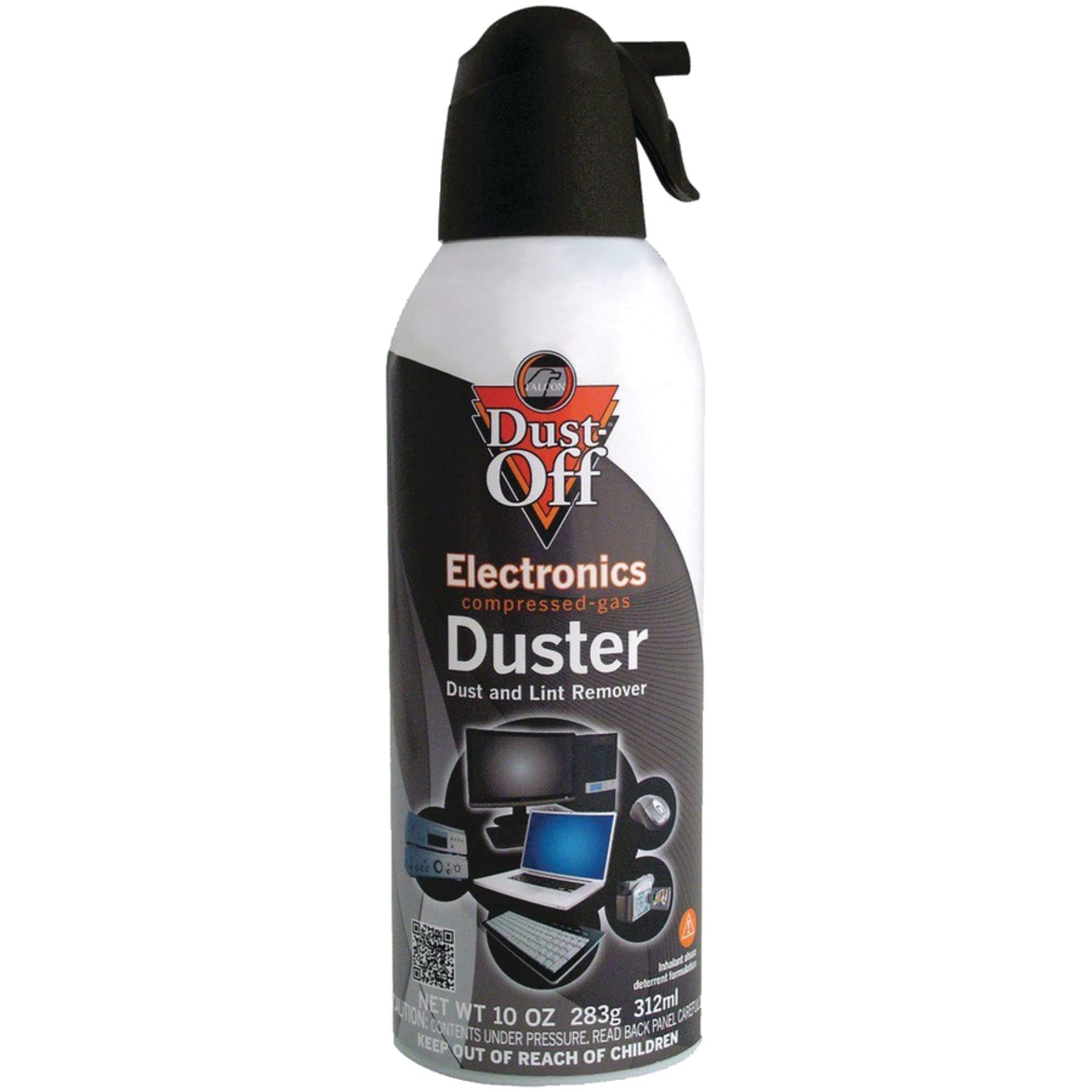 Falcon Safety Dust Off DPSXLRCP Compressed Gas, 10 Oz, Pack of 12