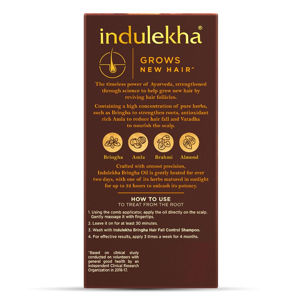 Indulekha Bringha Hair Oil Selfie Bottle, 100Ml