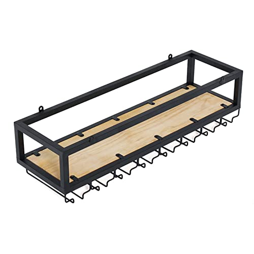 Ceiling Hanging Wine Rack for Plants Flowers Floating Shelf,Wine Bottle Iron Wall Storage Shelves/Display Rack/Decorative Frame in Kitchen Bar Indoor (Size : C-120x25x22cm)