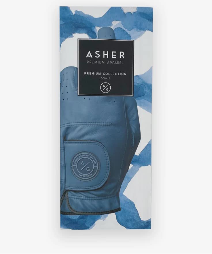 Asher Men's Premium Cobalt Golf Glove - M/L (goes on Left Hand)