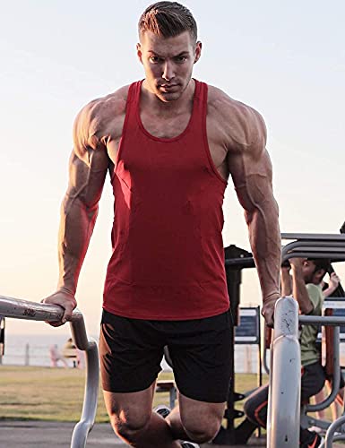 COOFANDY Men's 3 Pack Gym Workout Shorts Mesh Weightlifting Squatting Pants Training Bodybuilding Jogger with Pocket,Light Blue/White/Dark Grey,Medium