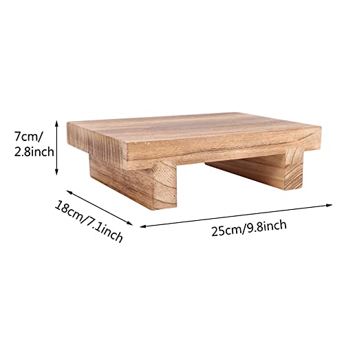 DENPETEC Wooden Utility Step, Toddler Step Stool for Kids, Bathroom Potty Stool, Kitchen Stool, Bed Stool for Bedroom, Children's Stool