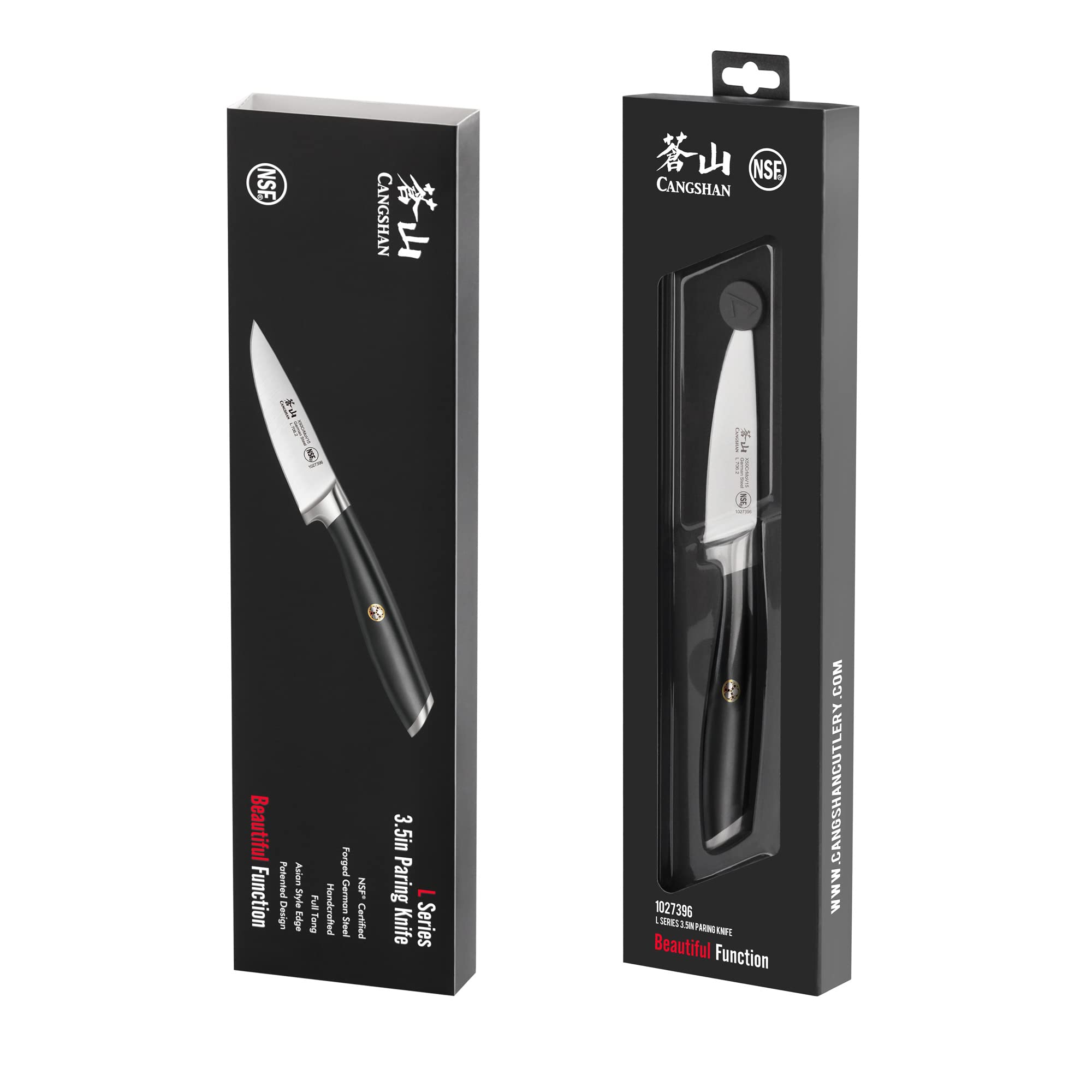Cangshan L Series 1027396 German Steel Forged 3.5-inch Paring Knife
