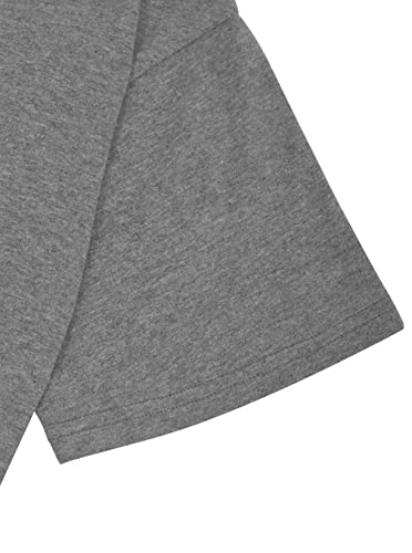 Dbtanjy Women's Short Sleeve Oversized T Shirts Crew Neck Casual Loose Summer Tops (V-Grey,Small,Small)