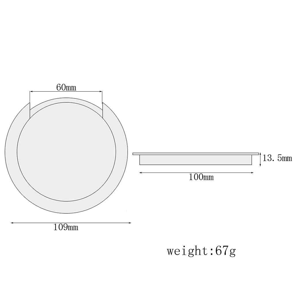 Guitar Soundhole Cover, 4 inch Sound hole Rubber Cover for Acoustic Guitar (Brown)