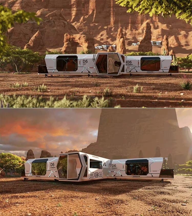 Capsule Home House, Commercial spce pod Hotel Luxury Tiny House fabricated Space Capsule Container Model D6
