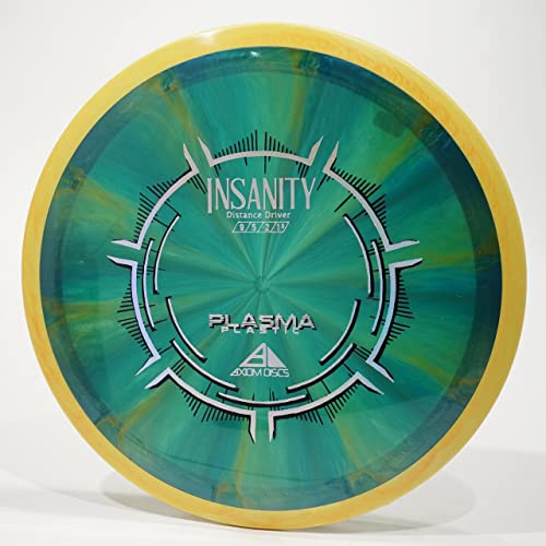 Axiom Insanity (Plasma) Driver Golf Disc, Pick Your Disc 171g Swirly Blue w/Blue Rim