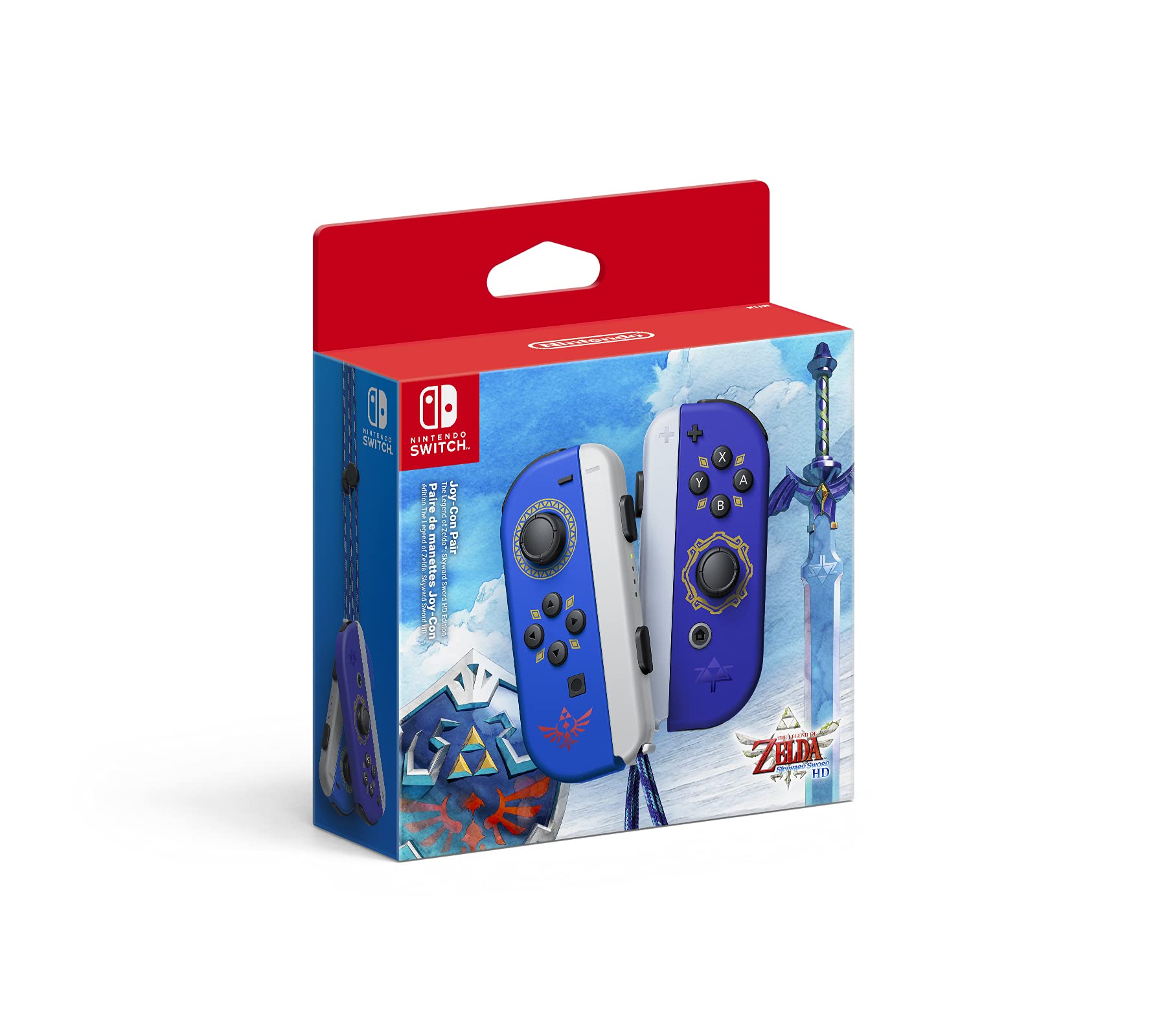 AVIDET Wireless Controller for Switch, Set of 2 Replacement Left Right Wireless Bluetooth Gamepad Joy-Con Pair The Legend of Zelda