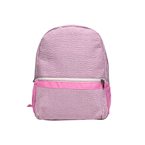 CROWNBLANKS Kids Toddler Backpack Book Bag Seersucker Kindergarten Backpacks for 2-5 Years Boys Girls School Bag